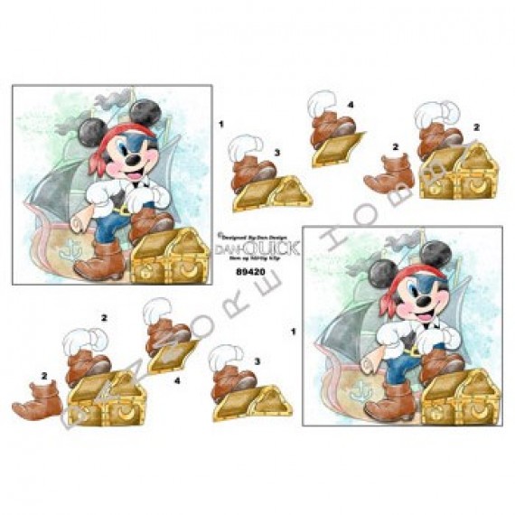 3D ark Mickey Mouse sørøver